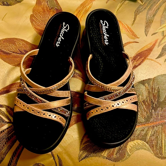 Skechers | Shoes | Skechers Wedge Sandals | Poshmark